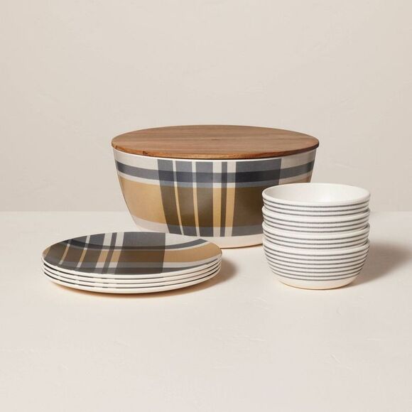 Hearth & Hand with Magnolia | Kitchen | Pc Plaid And Stripe ...